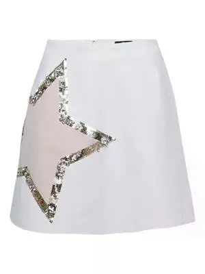 Elisabetta Franchi Star-detail Mini Skirt - White