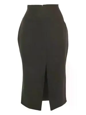 Black Pencil Slit Skirts