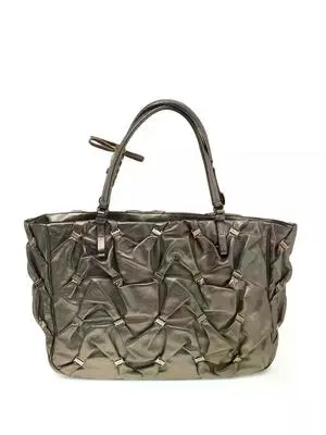 FERRAGAMO Textured Leather Tote