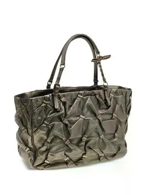 FERRAGAMO Textured Leather Tote