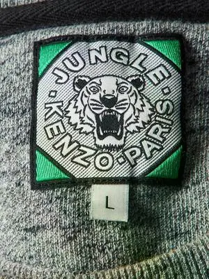 Kenzo Tiger-embroidered Sweatshirt - Grey