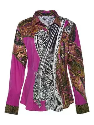 Etro Mix-print Button-down Shirt
