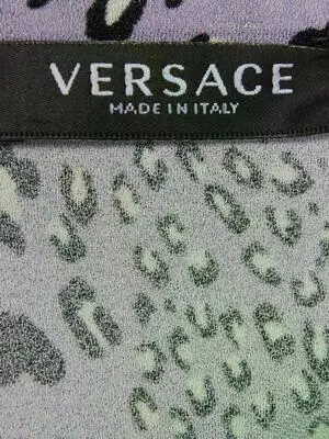 Versace Leopard-print Long-sleeve Top