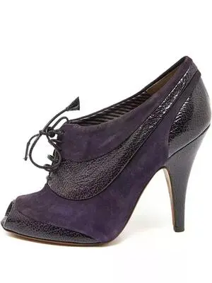 Moschino Panelled Peep-toe High Heel Boots
