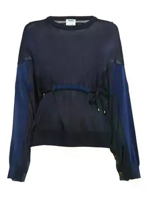 Kenzo Sheer Sweatshirt With Drawstring Waist