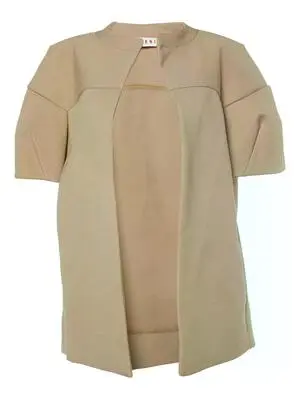 Marni Short-sleeve Open-front Jacket