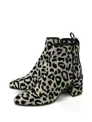 Dolce & Gabbana 60mm Leopard-print Block-heel Ankle Boots