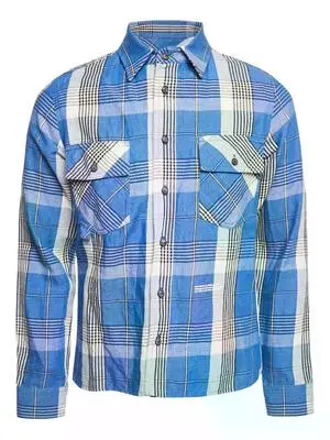 Off-White Checked Shirt - Blue
