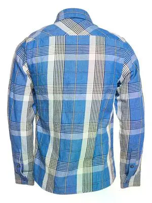Off-White Checked Shirt - Blue
