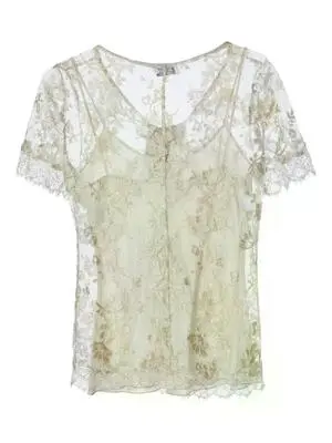 Moschino Floral-lace Blouse