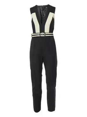 Elisabetta Franchi Contrast-panel Jumpsuit