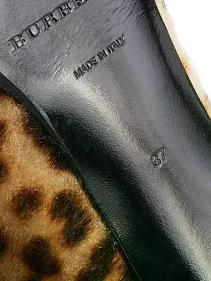 Burberry 120mm Leopard Print Heeled Boots