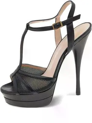 Versace 130mm T-bar Platform Stiletto Sandals