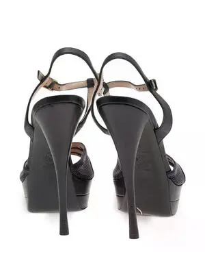 Versace 130mm T-bar Platform Stiletto Sandals
