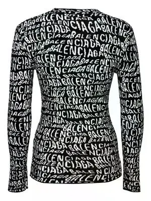 Balenciaga Logo-print Top