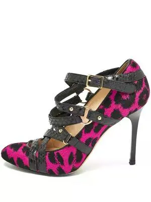 JIMMY CHOO Jazz Calf-hair Strappy Pumps - Purple