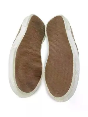 JIMMY CHOO Suede Glitter Slip-on Sneakers