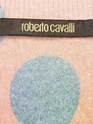 Roberto Cavalli Floral-print Polka-dot Cardigan - Red