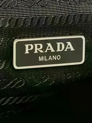 Prada Crystal Embellishment Drawstring Bucket Bag
