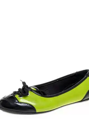 Dolce & Gabbana Lace Detailing Leather Ballet Flats