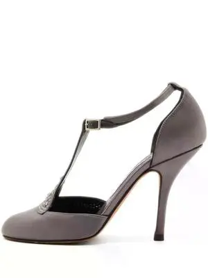 GINA Embellished T-strap Pumps