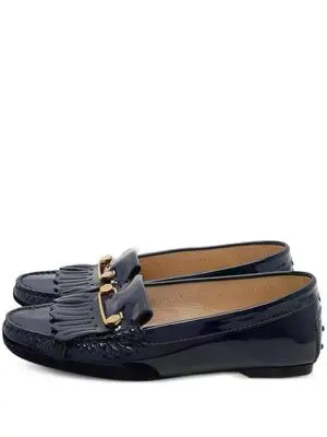 Textured Patent Leather Flats