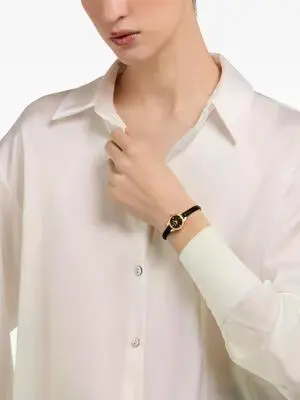 Furla Leather Strap Watch - Black