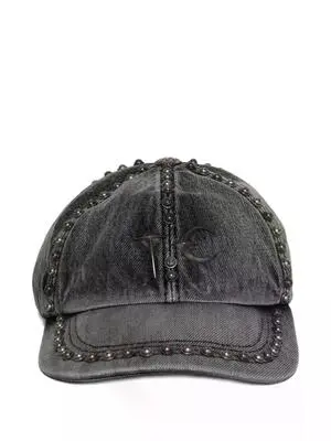 THUG CLUB Studded Baseball Cap - Grey