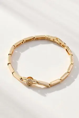 Anthropologie Crystal Linked Monogram Bracelet - C