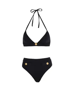Balmain Two-piece Swimsuit With Buttons