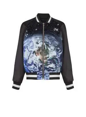 Balmain Printed Bomber Jacket