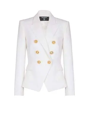 Balmain Grain De Poudre Six-button Jacket