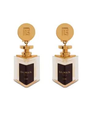 Balmain Perfume Pendant Earrings - Gold