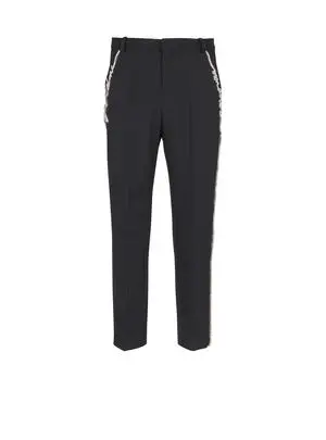 Balmain Tailored Grain De Poudre Trousers