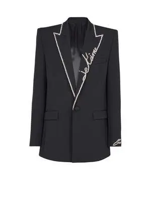 Balmain Tailored Jacket With Embroidered Collar