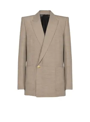 Balmain 1-button Tailored Cupro Jacket
