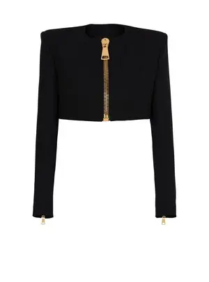 Balmain Zip Up Jackets For Women
