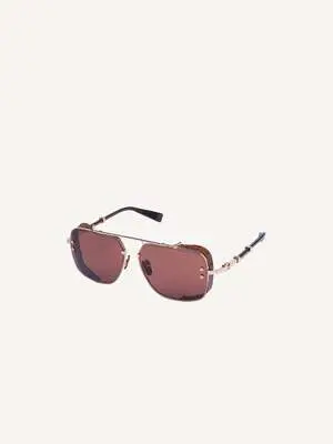 Balmain Legend Aviator Sunglasses - Brown
