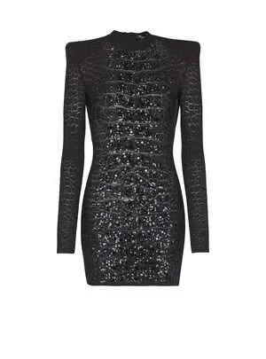 Balmain Crewneck Cocktail Dresses