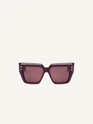 Balmain B-fame Cat-eye Sunglasses - Red