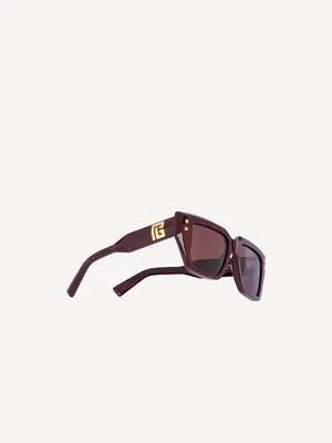 Balmain B-fame Cat-eye Sunglasses - Red