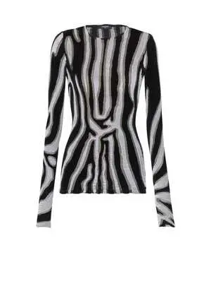 Balmain Animal Print T-shirts For Women