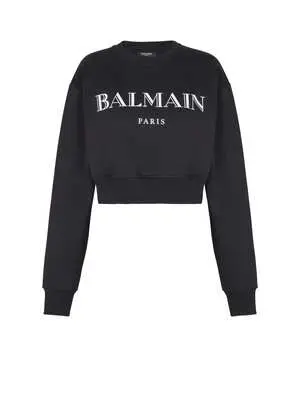 Balmain Printed Crew-neck Sweatshirt