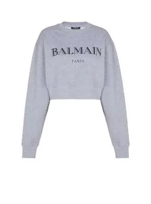Balmain Printed Crew-neck Sweatshirt