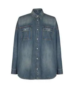 Balmain Denim Shirts For Men