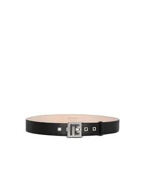 Balmain Leather P-belt - Black