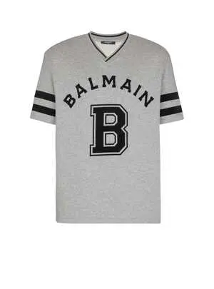 Balmain Sport V-neck T-shirt - Grey