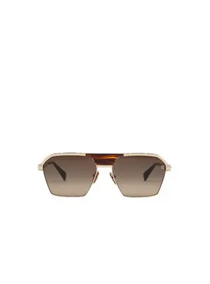 Balmain Sergeant Aviator Sunglasses - Brown