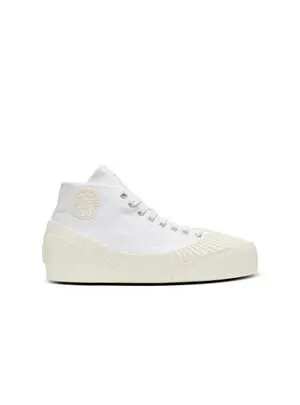 Balmain Riff Low Canvas Sneakers - White
