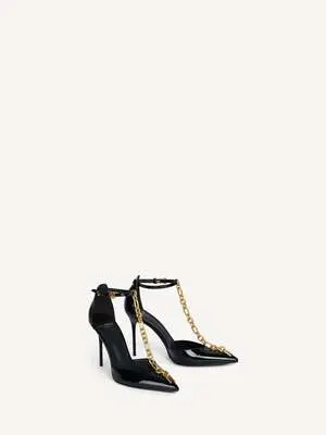 Balmain Sync Patent Leather Stilettos - Black